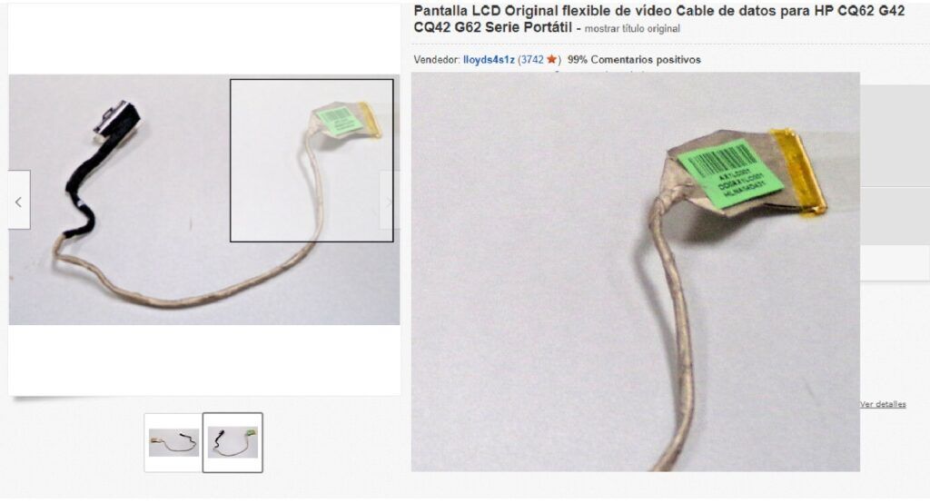 Como diferenciar los flex de las pantallas que utiliza mi laptop.
